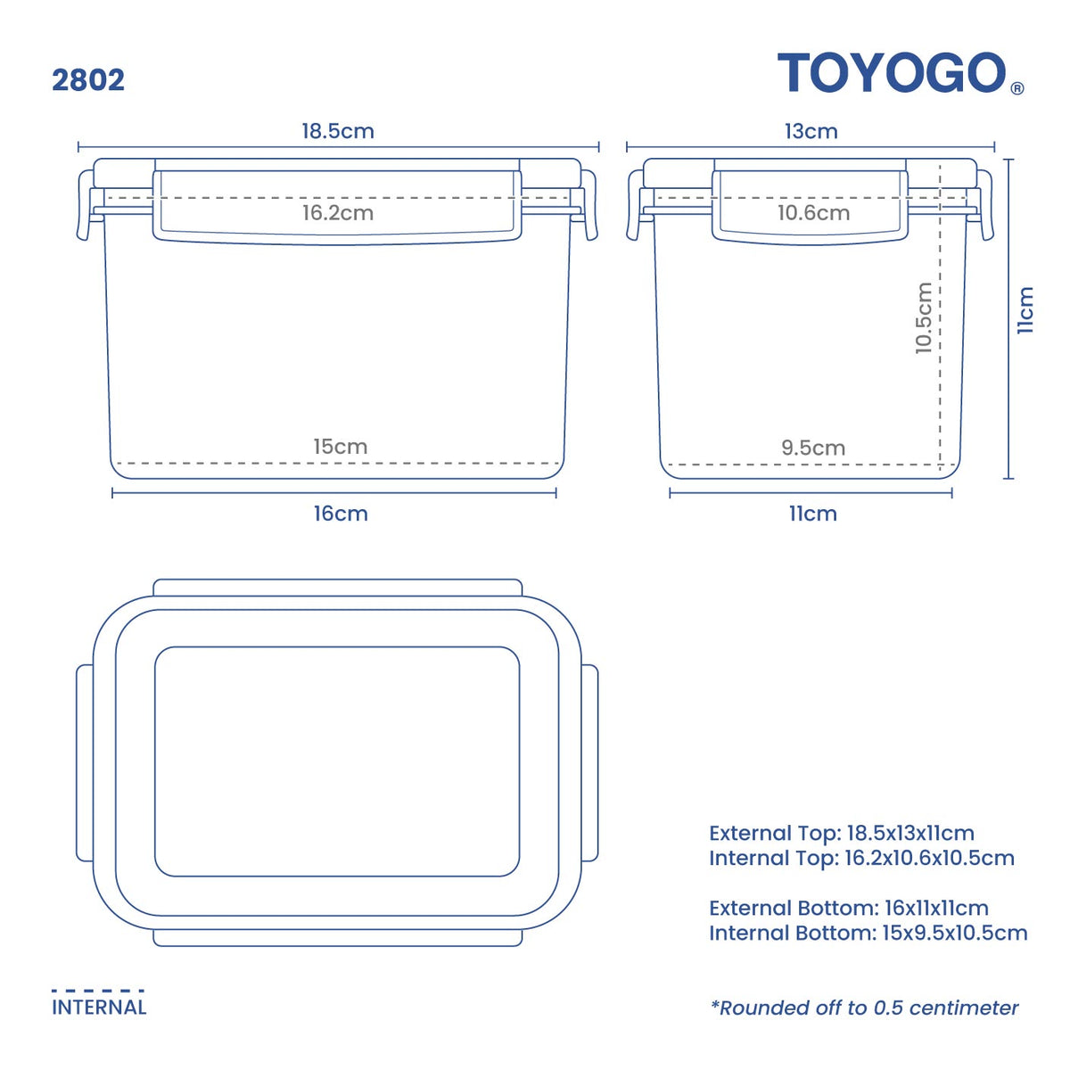 FRESH & TIGHT CONTAINER RT2 (2802) | TOYOGO Singapore – TOYOGO - CHUAN HENG
