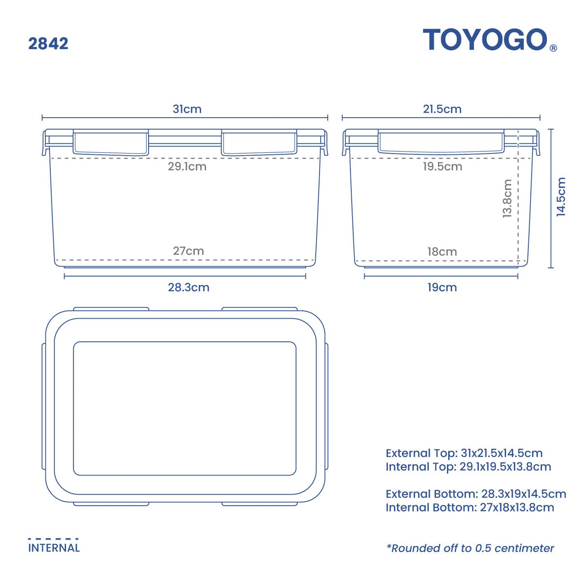 FRESH & TIGHT CONTAINER RT2 (2842) | TOYOGO Singapore – TOYOGO - CHUAN HENG