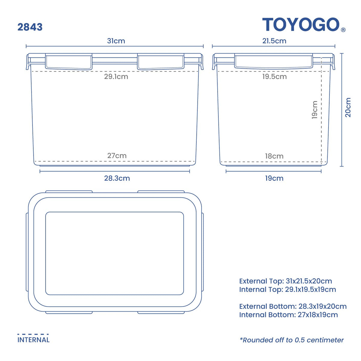 FRESH & TIGHT CONTAINER RT3 (2843) | TOYOGO Singapore – TOYOGO - CHUAN HENG