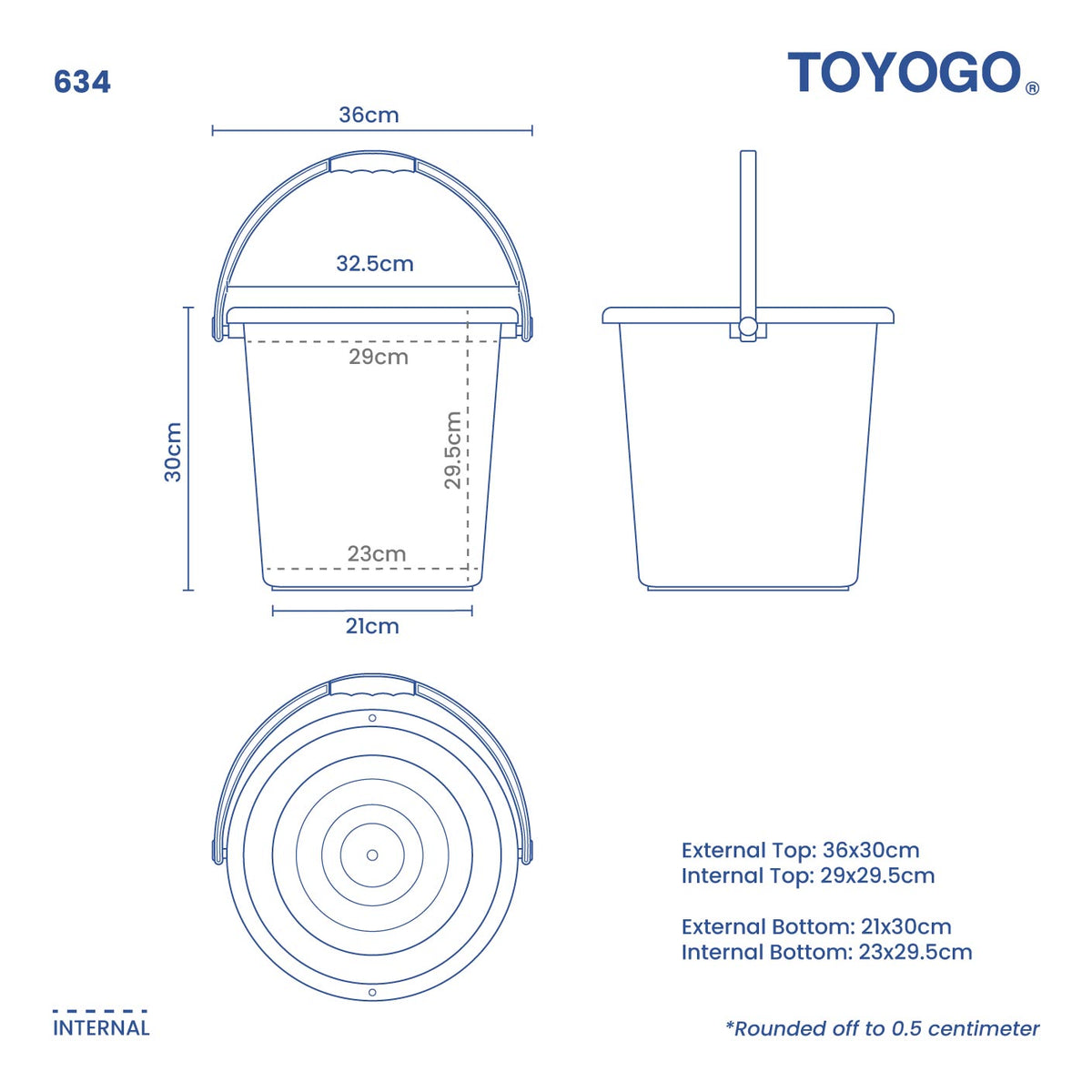 (CH634) 7TH MONTH PIN PIN PAIL (4 GAL) 18L | TOYOGO Singapore – TOYOGO ...