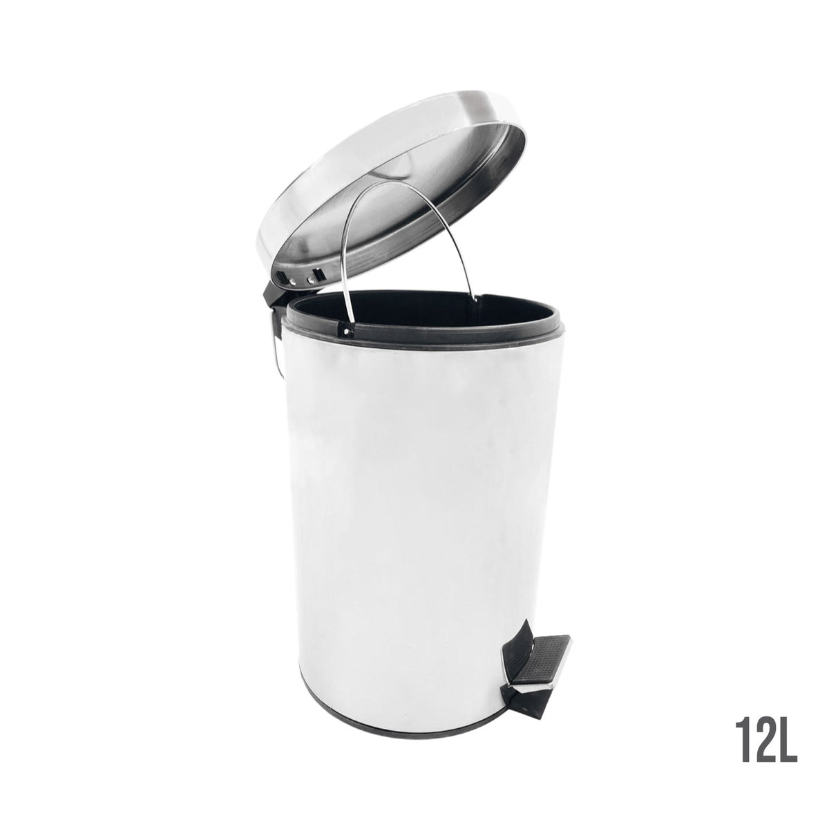 STEP DUSTBIN 12L SS RD/FLAT TOP (HFH1334) | TOYOGO Singapore – TOYOGO ...