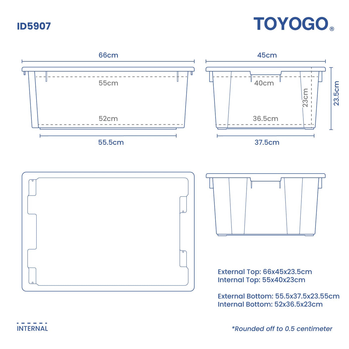 INDUSTRIAL PLASTIC CONTAINER (ID5907) | TOYOGO Singapore – TOYOGO ...