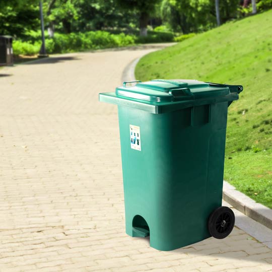 RECYCLE STEP BIN W/WHEELS 240L (1010) | TOYOGO Singapore – TOYOGO ...