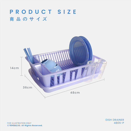 DISH RACK W/TRAY (4806-P) | TOYOGO Singapore – TOYOGO - CHUAN HENG